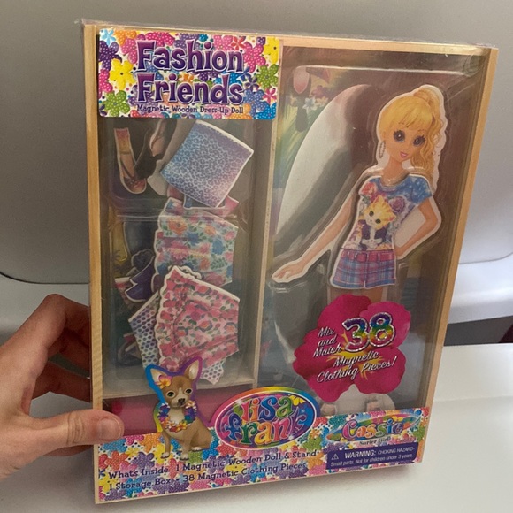 Lisa Frank | Toys | Lisa Frank Magnetic Wooden Dressup Doll | Poshmark
